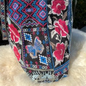 Johnny Was | Bags | Johnny Was Embroidered Double Handle Tote | Poshmark